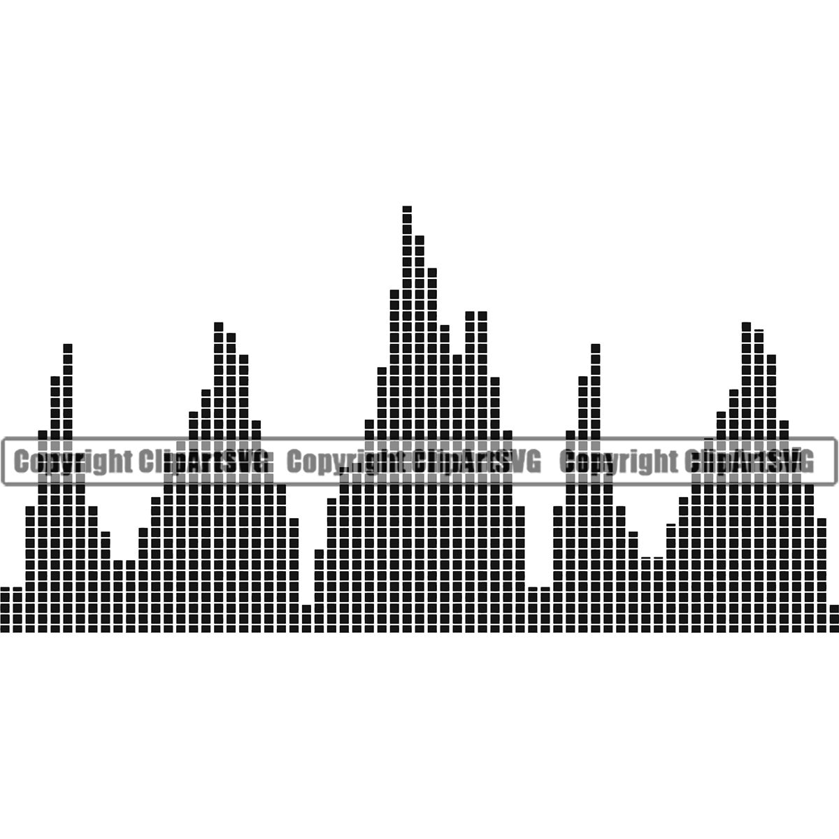 Sound Wave Bars Vector