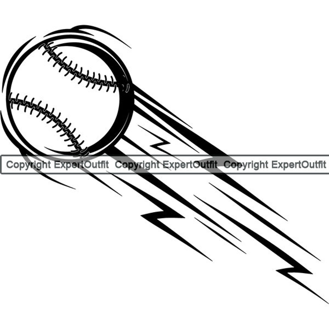Baseball Ball Motion Fast Speed Lines Player Bat League Equipment Team ...