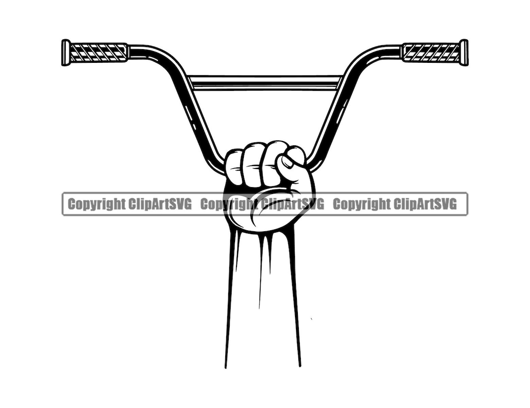 Bicycle Logo #15 Hand Holding Handle Bars Repair Service Shop Store ...