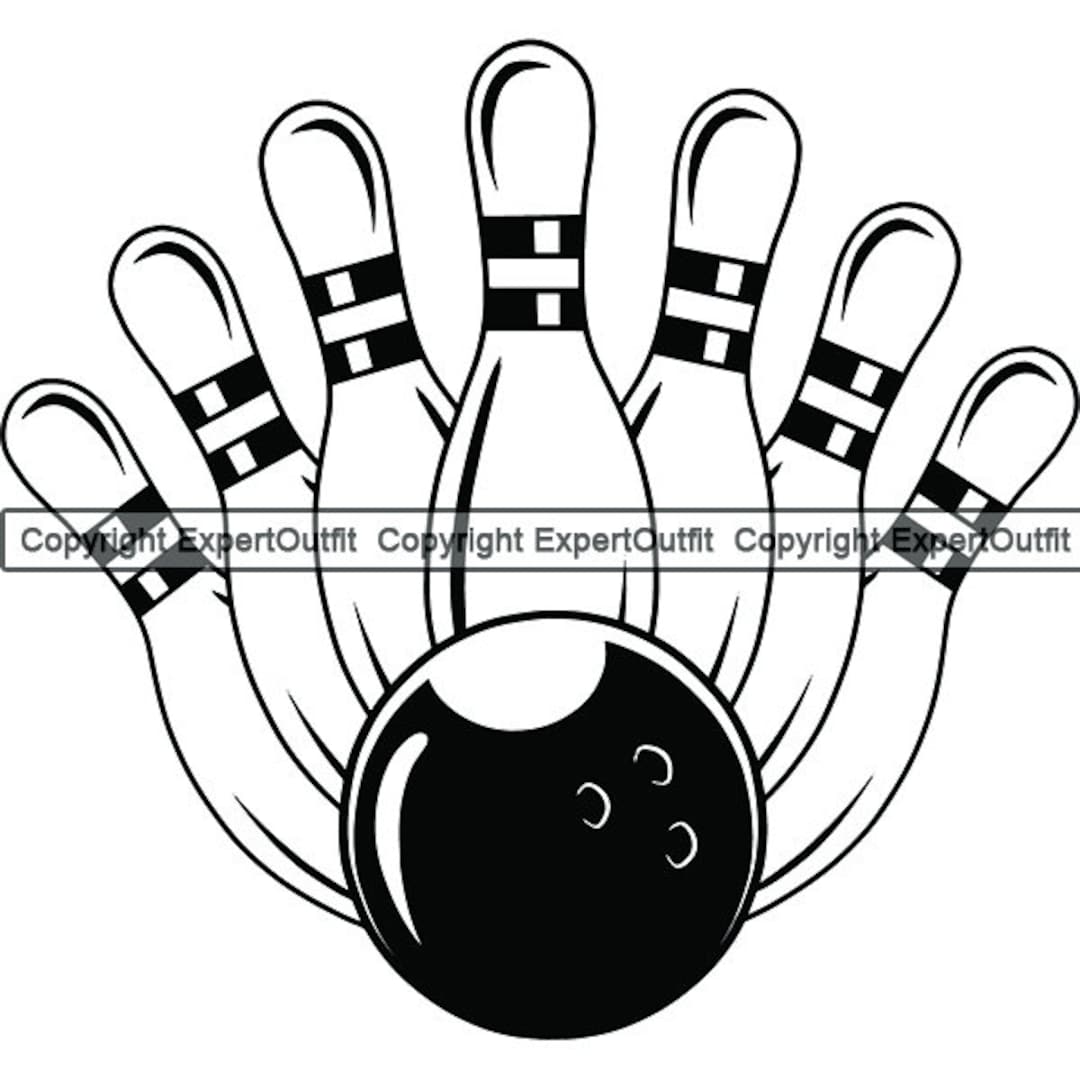 Bowling Logo Kingpin King Pin Ball Sports Bowl Game Bowler Tournament ...
