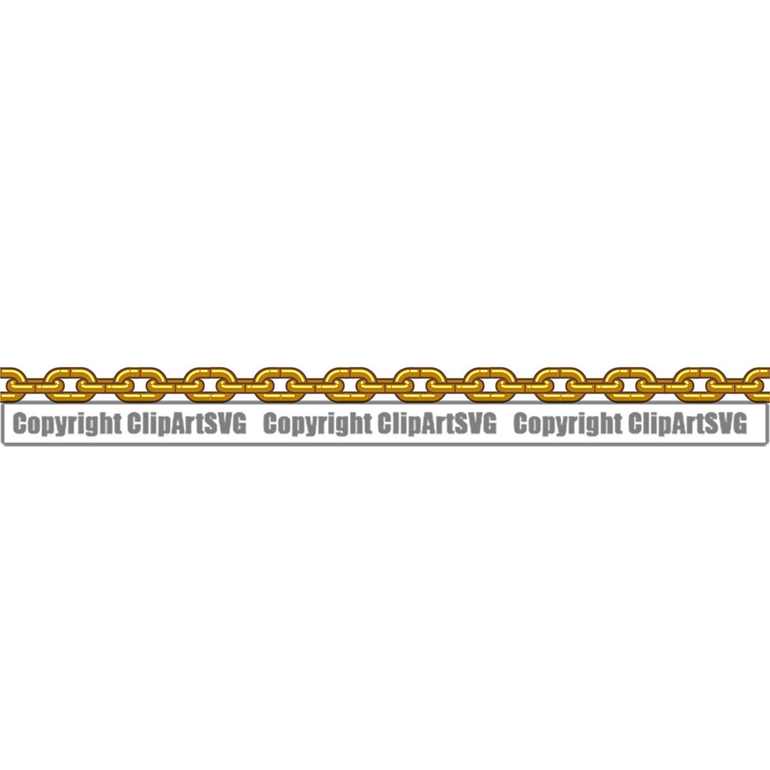 Chain Link Gold Line Frame Endless Metal Rope Stainless Steel Towing ...