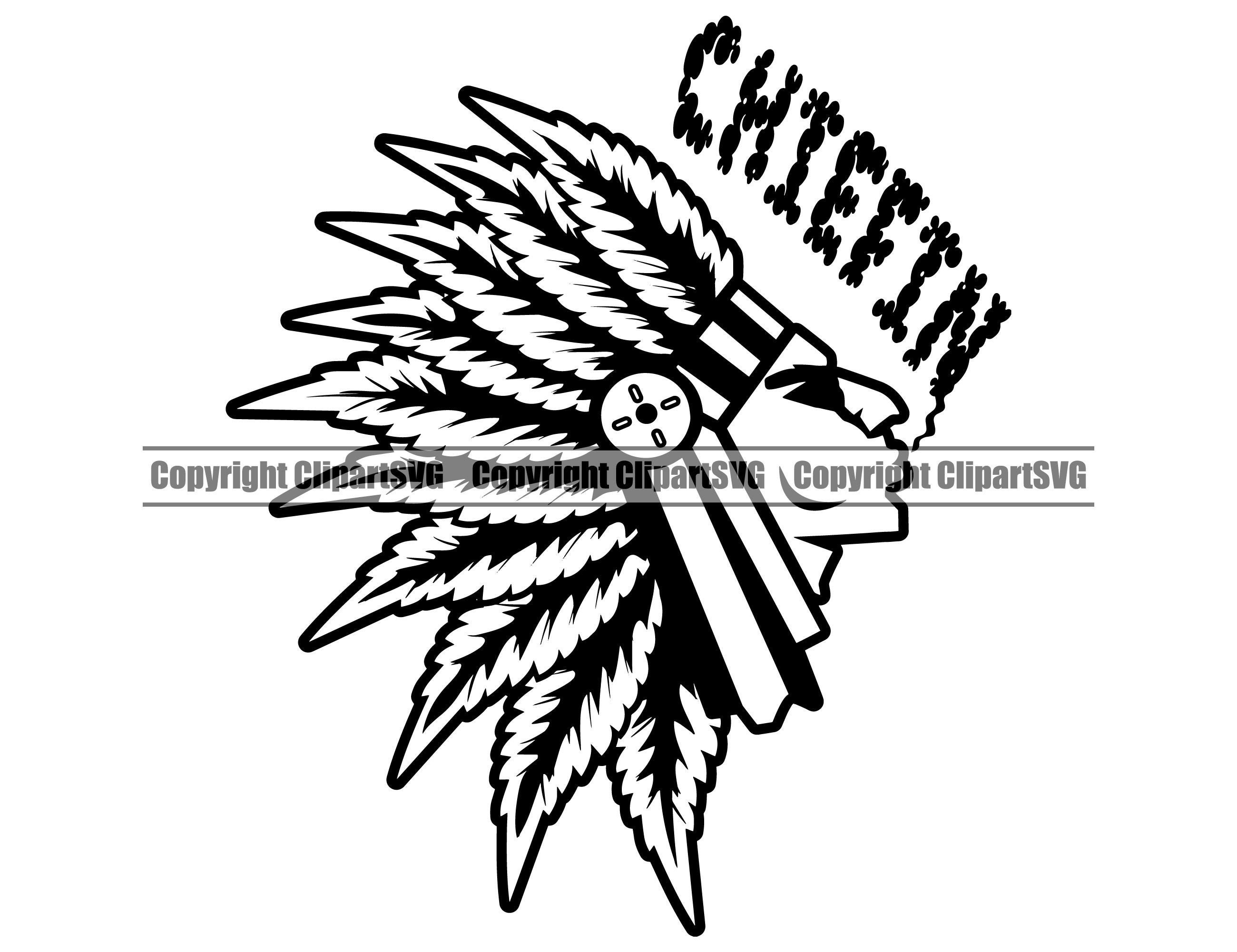 Marijuana Leaf Indian Chiefin Smoking Pot Joint Blunt Smoke | Etsy