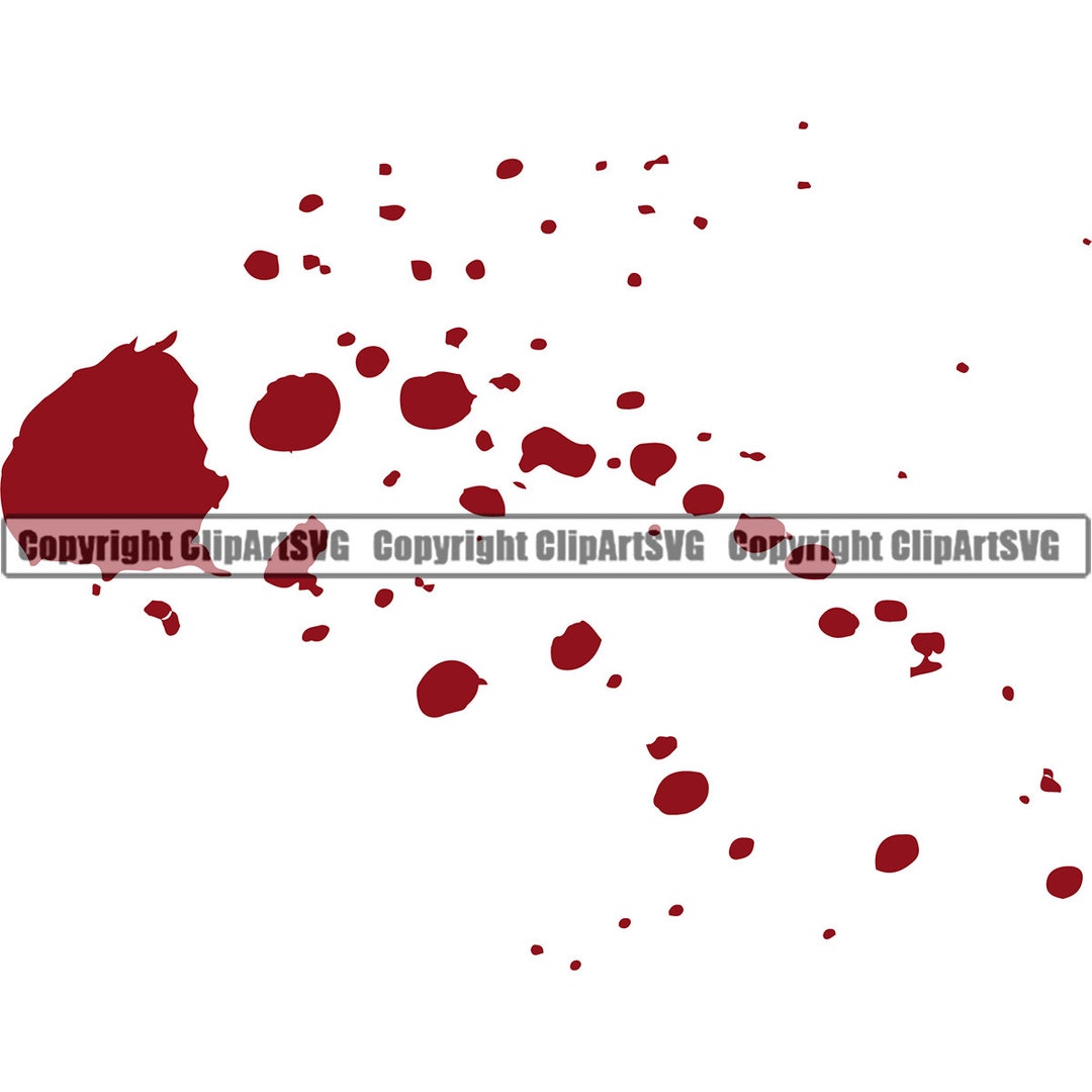 Blood Splash Drip Splatter Splat Liquid Drop Paint Water Stain Horror ...