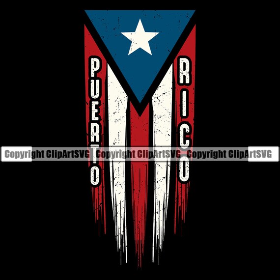 Drawing & Drafting Puerto Rico Rican Distressed Ripped Torn Flag ...