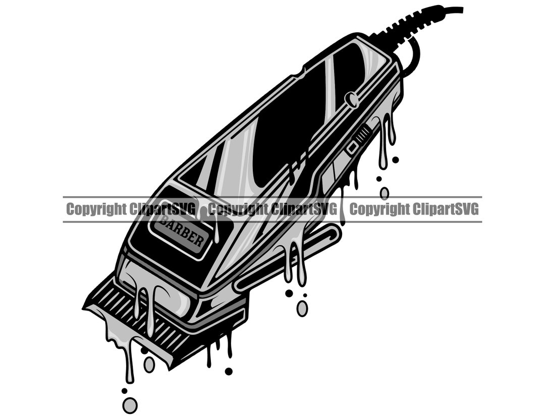 Barber Hair Clippers Trimmers Drip Dripping Shop Barbershop Salon ...
