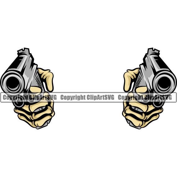 Skeleton Hand With Gun