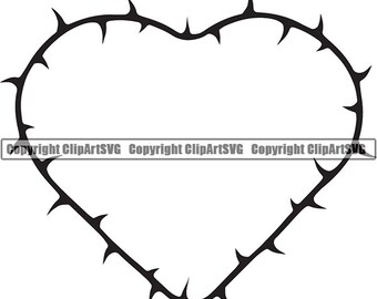 Thorn Border Svg - Etsy