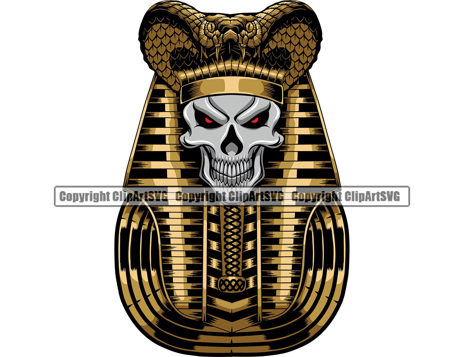 Egyptian Egypt Skull Pharaoh King Gold Cobra Crown Monument Pyramids ...