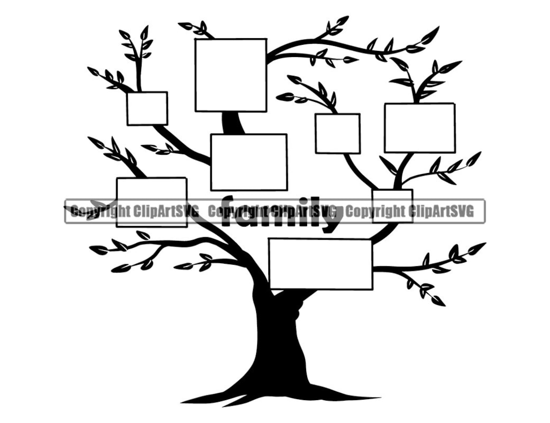 Family Tree Ancestry Picture Frame Wall Decoration Life Love Grow ...