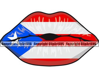 Puerto Rico Lips Mask - Etsy