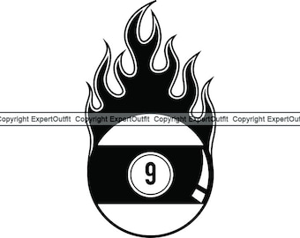 Art & Collectibles Digital Prints Billiards bar Signs SVG Gaming Hall ...