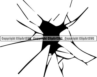 Broken Glass Svg | Etsy