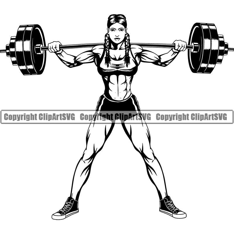 Bodybuilding Woman Female Muscle Flex Fitness Gym Workout | Etsy