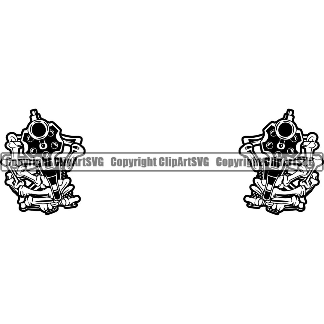 Skull Skeleton Hand Hold Holding Gun Pistol Revolver Grab Evil Kill ...