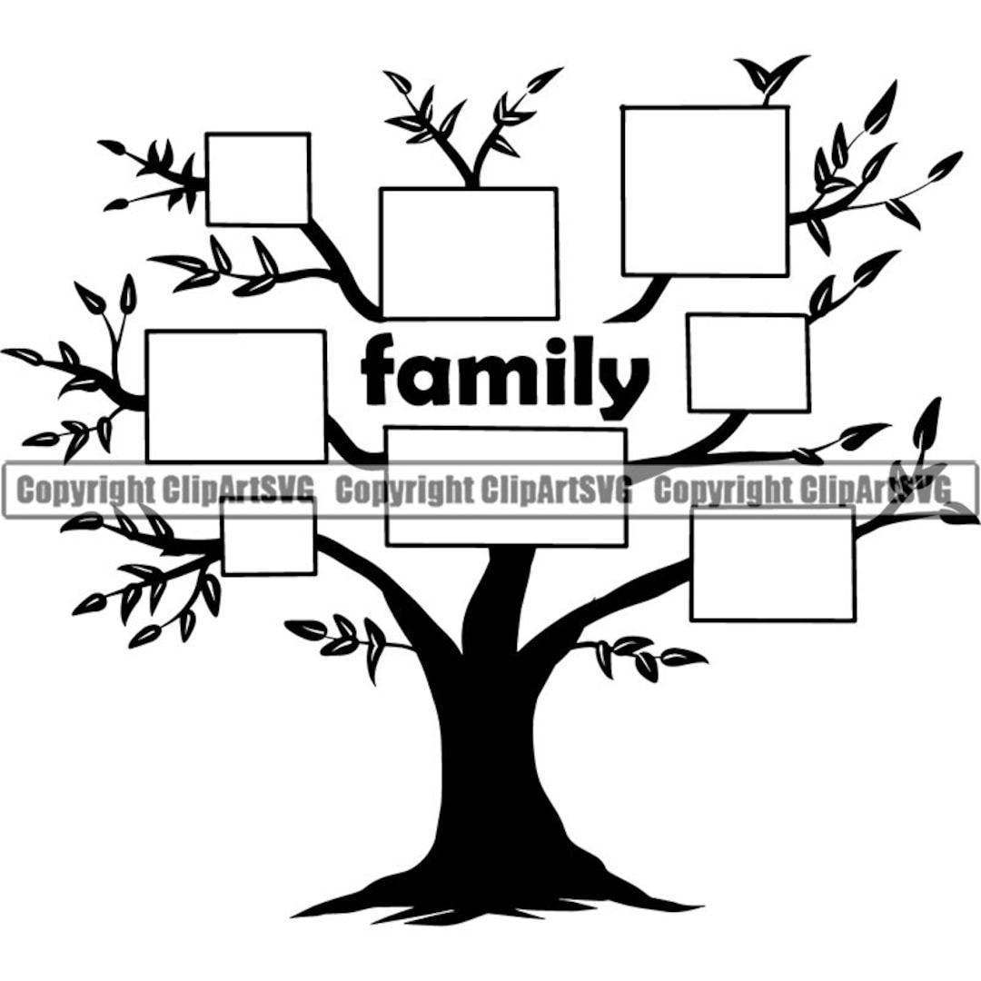 Family Tree Ancestry Picture Frame Wall Decoration Life Love Grow ...