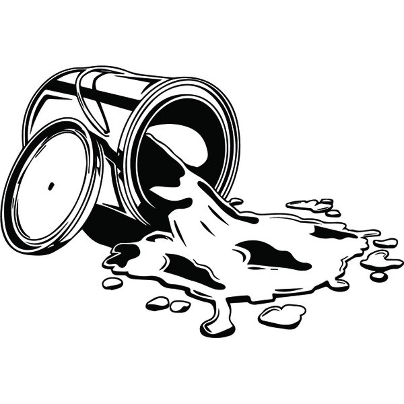 Paint Spill #1 Paint Can Spill Color Splash Liquid Drip Splatter Oil ...