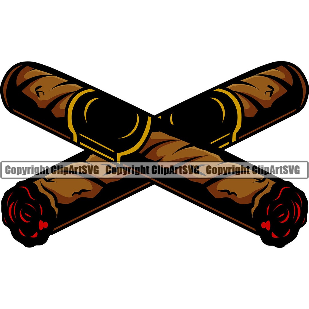 Cigars Crossed Smoking Tobacco Smoker Smoke Blunt Ash Ashes Bar Alcohol ...