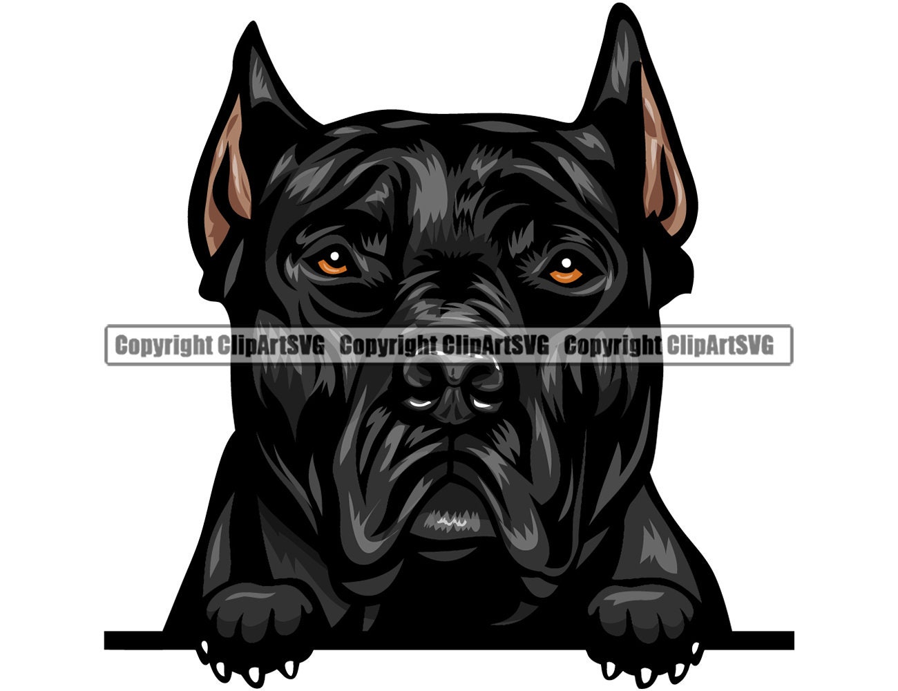 Pit Bull Dog Peeking Peek-a-boo Breed Happy Face Puppy Animal - Etsy ...