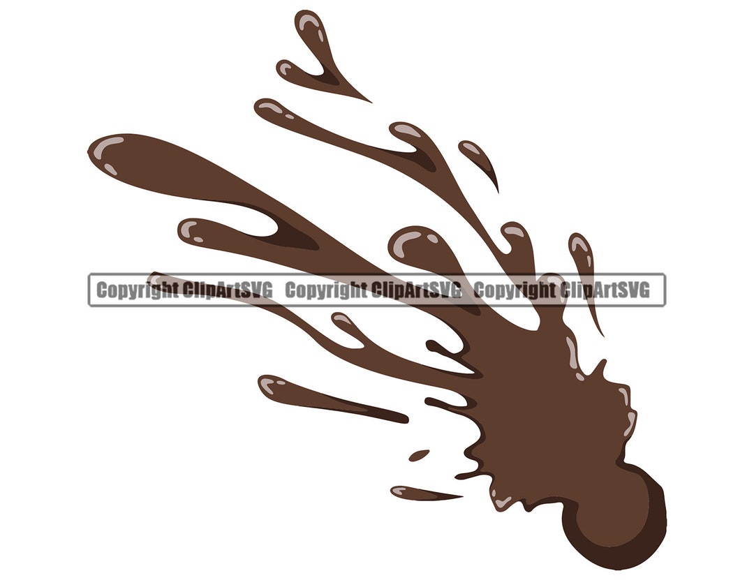 Mud Chocolate Splash Drip Splatter Splat Liquid Drop Paint Poop Feces ...