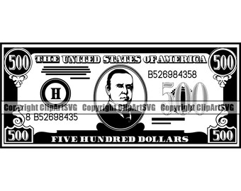 500 Dollar Bill - Etsy