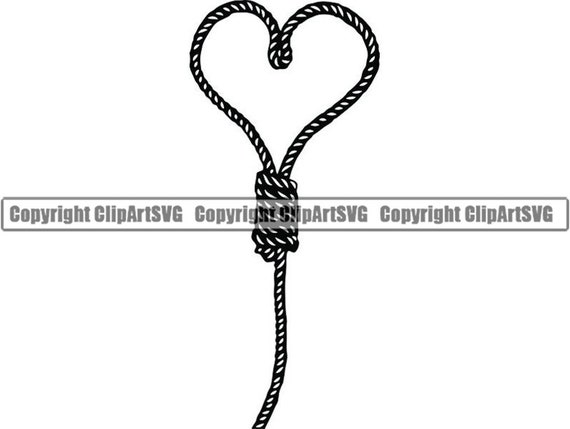 Rope Heart Vector