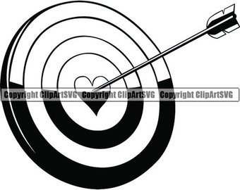 Archery Love Svg Png Dxf Eps Fcm Cut File for Silhouette - Etsy