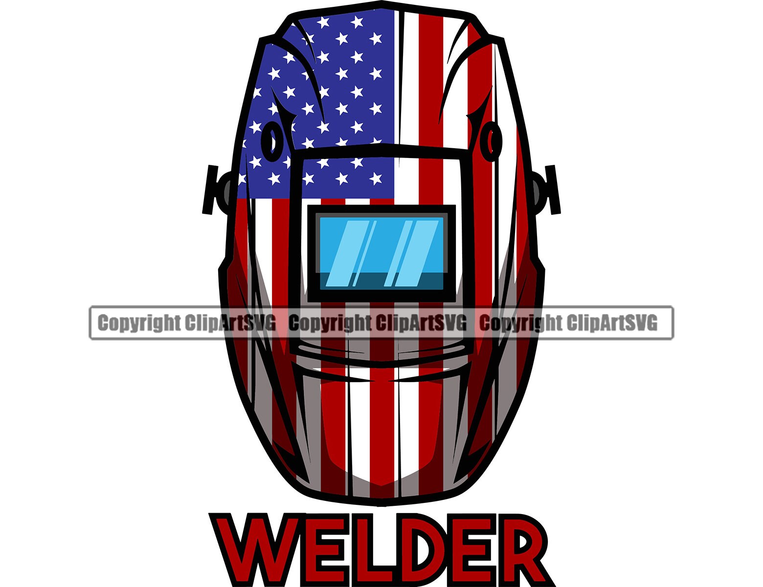 Welder Welding Weld USA Flag Steel Metal Torch Mask Work Build | Etsy