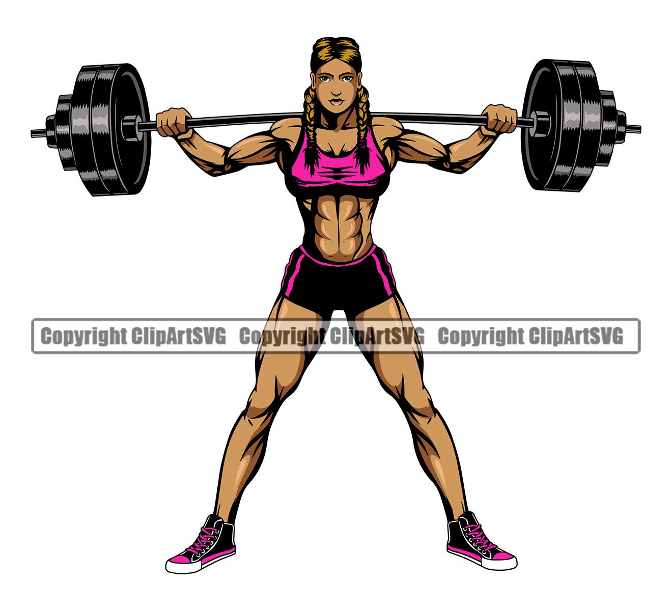 Bodybuilding Woman Female Muscle Flex Fitness Gym Workout | Etsy