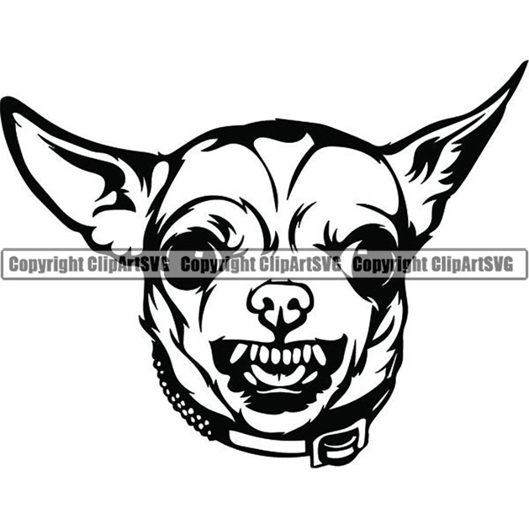 Growling Dog Clipart