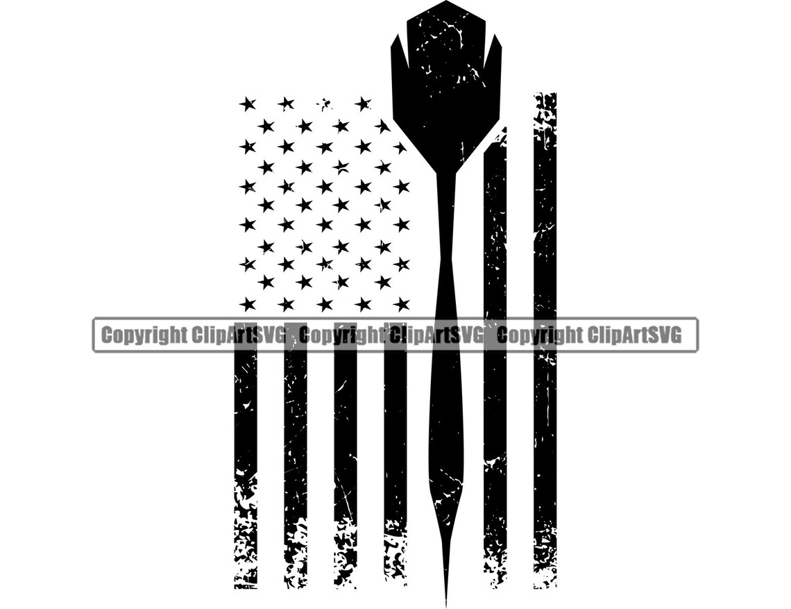 Darts USA Flag Player Dartboard Throw Throwing Sports Game American ...