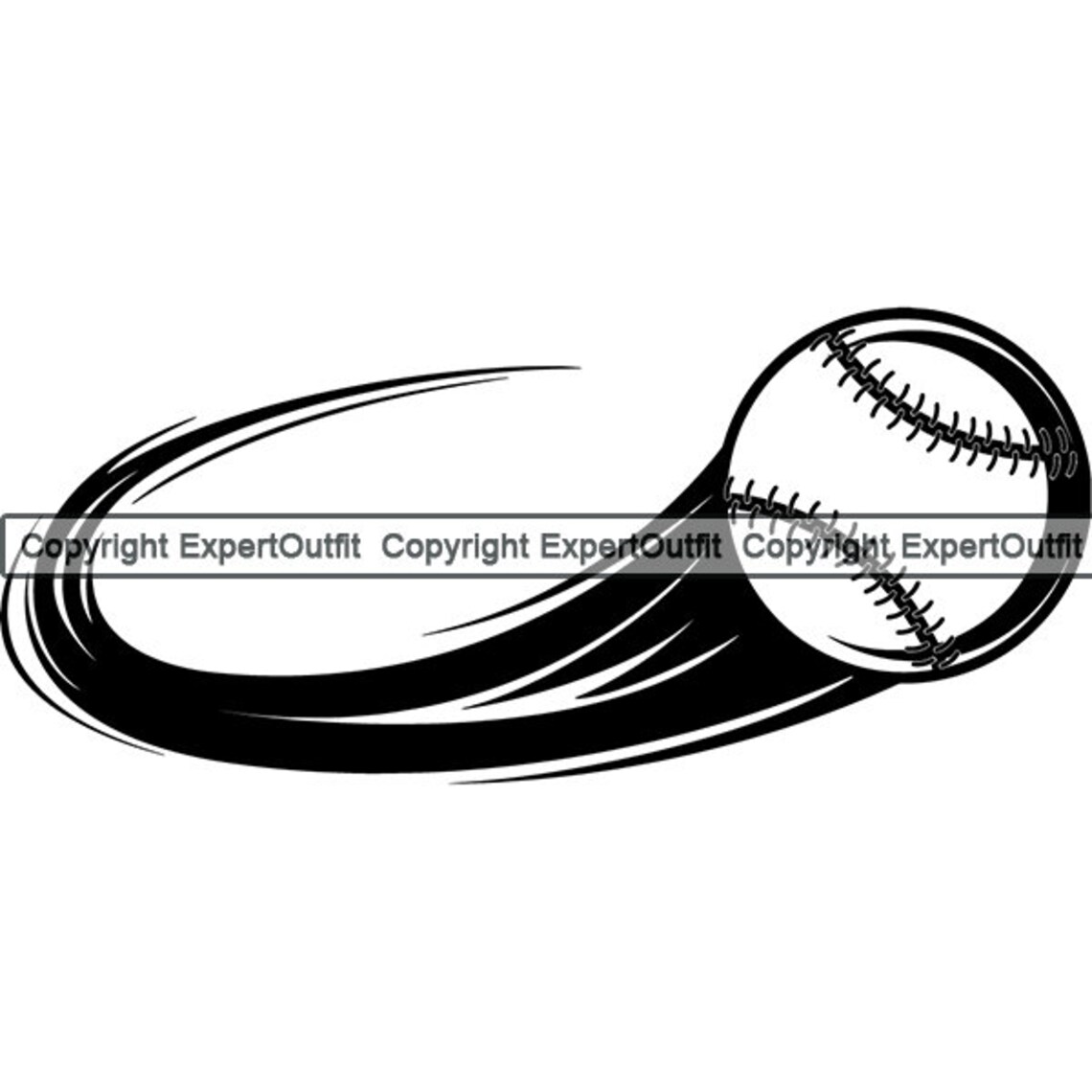 Baseball Ball Motion Fast Speed Lines Player Bat League Equipment Team ...