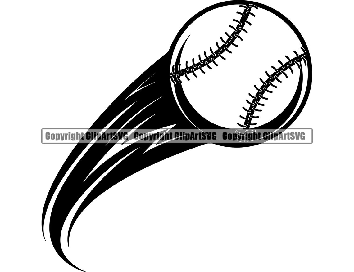 Baseball Logo #33 Motion Action Flying Ball School Pro Sports League ...