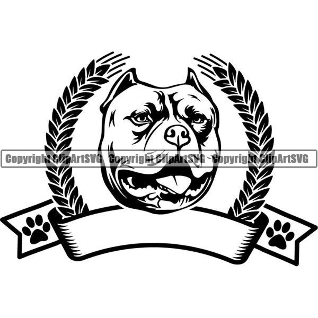 American Pit Bull 69 Dog Paw Puppy Pet Terrier Breed Canine Purebred ...