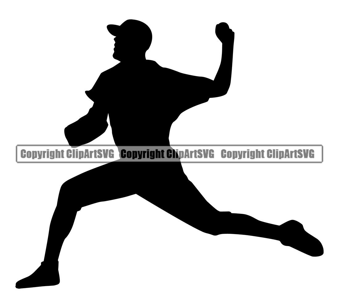 Baseball Pitcher Silhouette