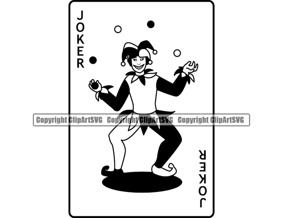 Poker Playing Card Joker Clown Casino Bet Money Chip Luck Win Risk ...