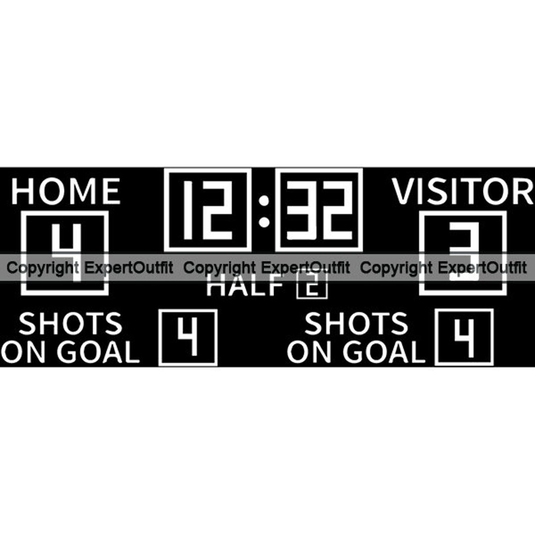Soccer Ball Scoreboard Board Score Football Sports Field Goal Goalie ...