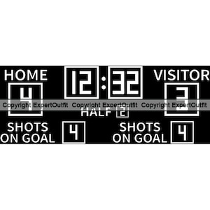 Football Scoreboard Vector - Etsy