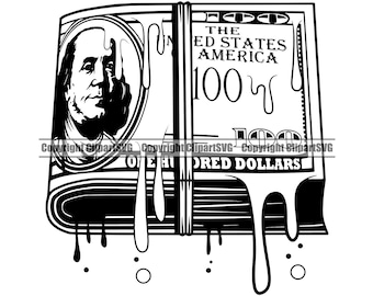 Drip Dollar Sign Svg - Etsy