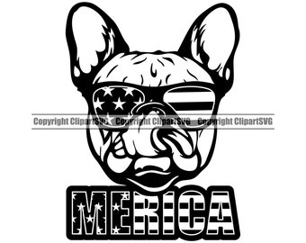 French Bulldog Usa Png - Etsy