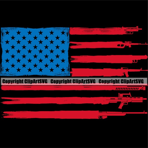 Drawing & Drafting Craft Supplies & Tools Gun Flag USA United States ...