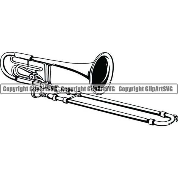 Trombone Svg - Etsy