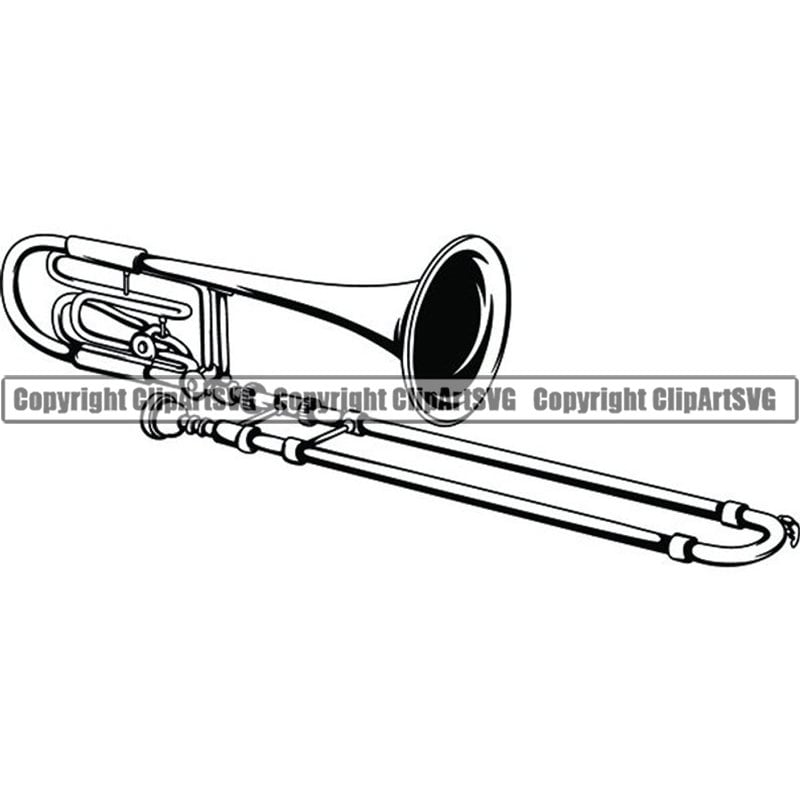 Trombone Drawing
