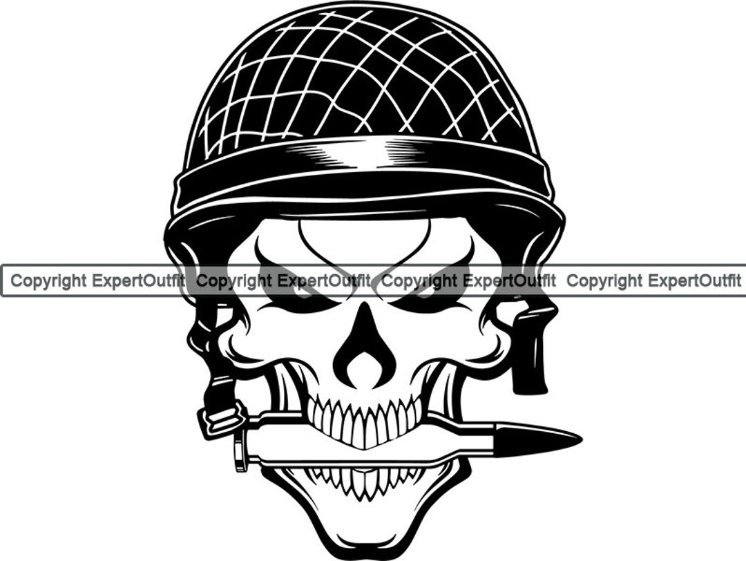 Weapon Soldier Hat Bullet Skull Skeleton Helmet Ammunition Ammo War ...