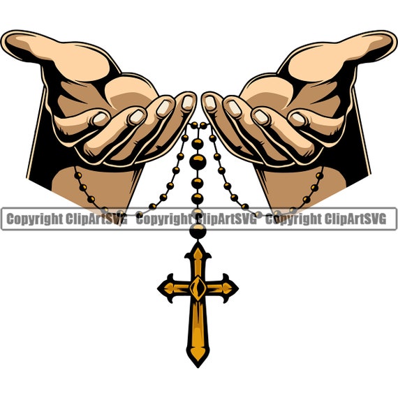 Open Praying Hands Clipart