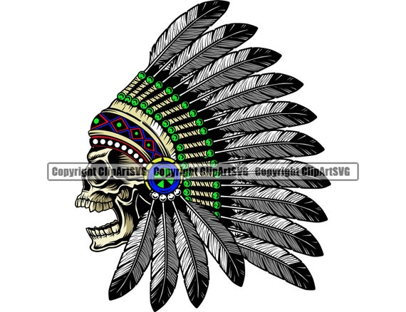 Native American Warrior Head