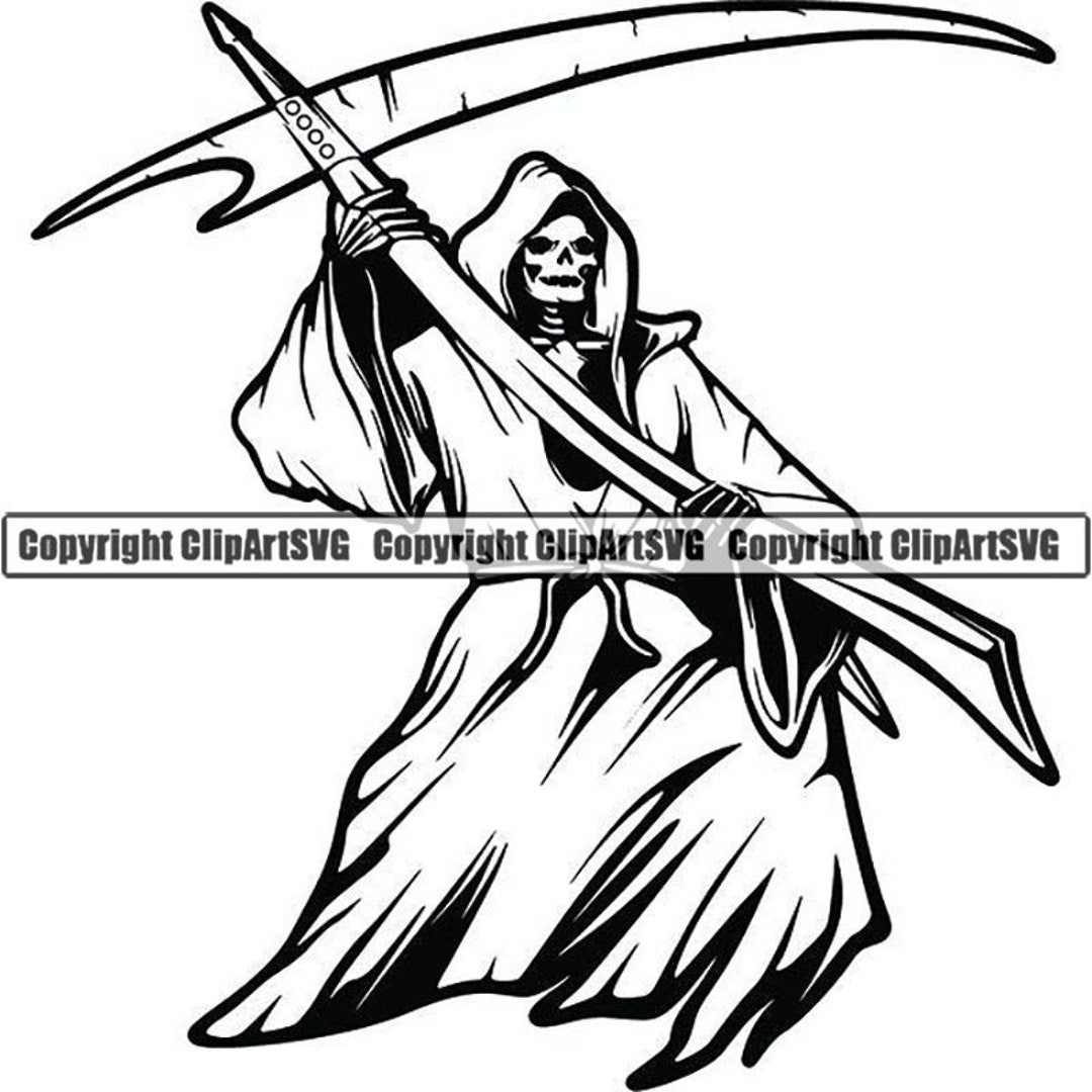 Grim Reaper 3 Skull Death Sickle Evil Kill Killer Grim Horror Ghost ...