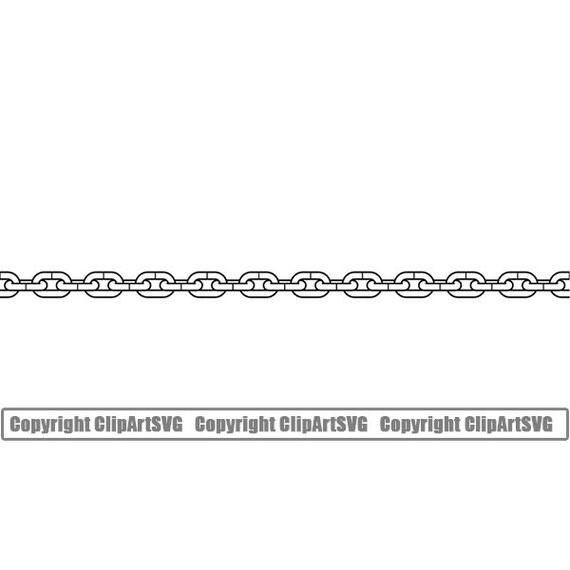 Chain Link Straight Line Frame Endless Metal Rope Steel Towing | Etsy