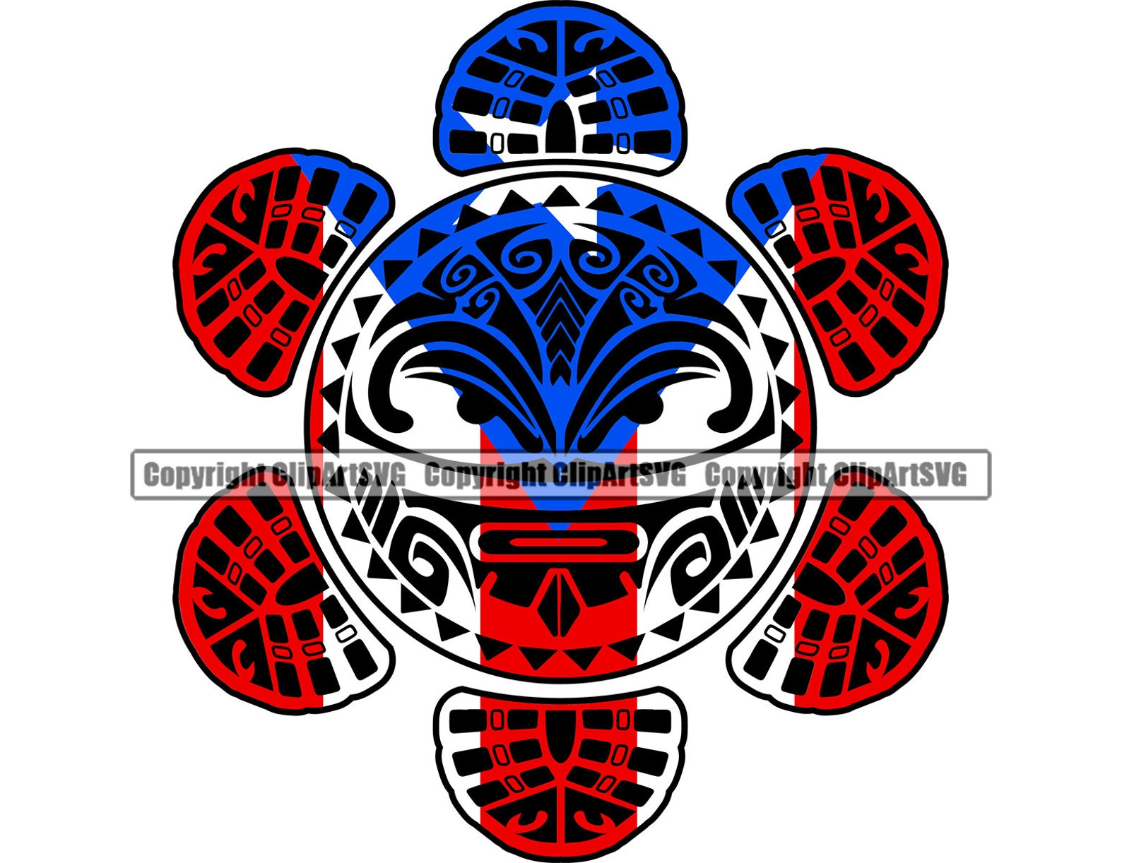Puerto Rico Rican Turtle Taino Flag Country World Nation Map Sign ...
