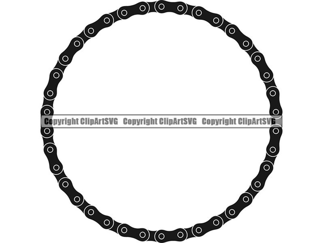 Bicycle Chain Link Circle Round Border Frame Cycle Cycling Bike Helmet ...