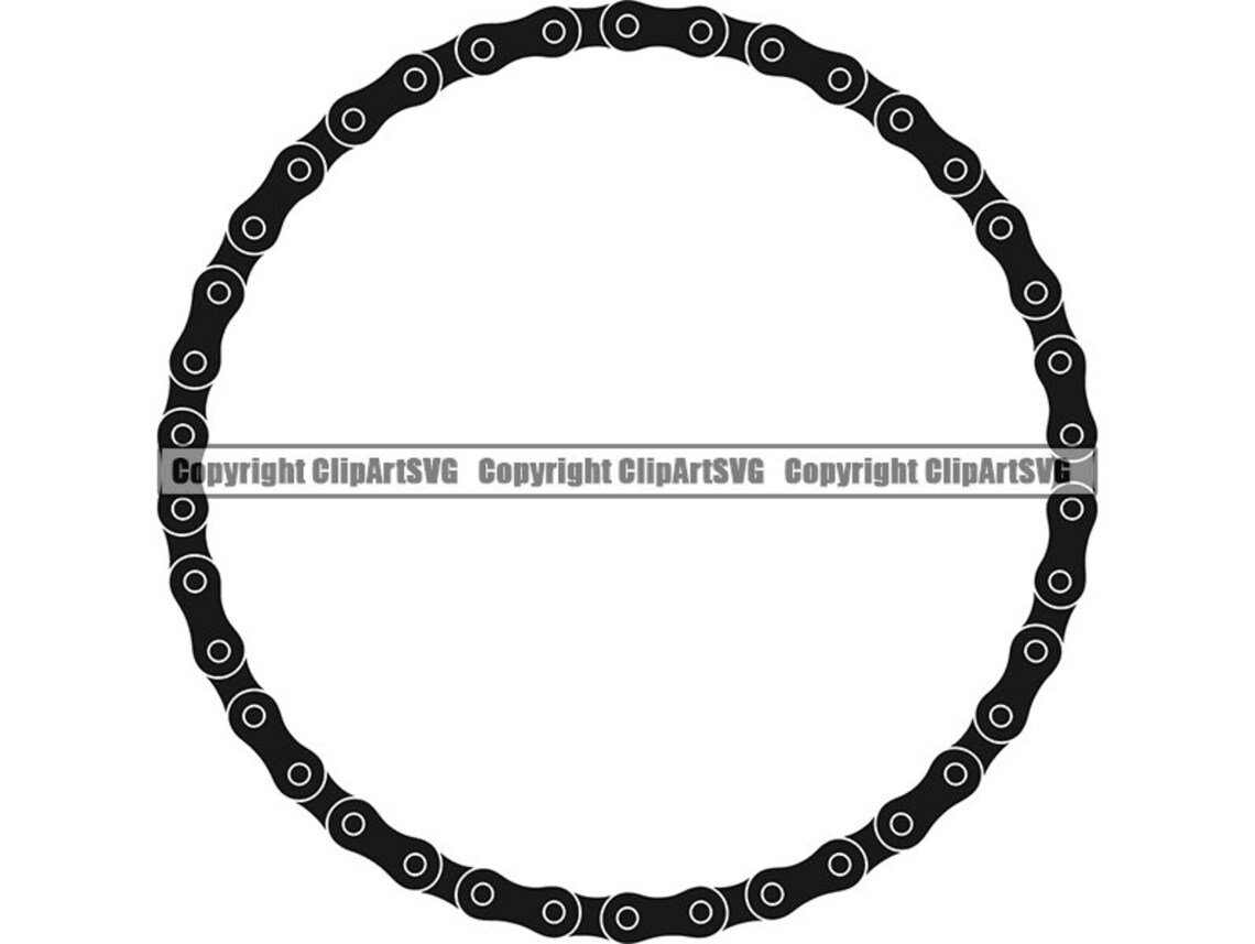 Bicycle Chain Link Circle Round Border Frame Cycle Cycling Bike Helmet ...